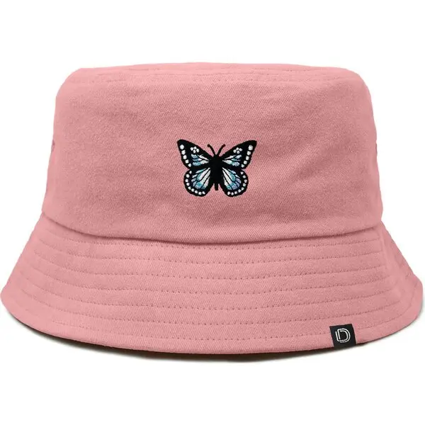 DALIX Butterfly Bucket Hat - Peach Melba