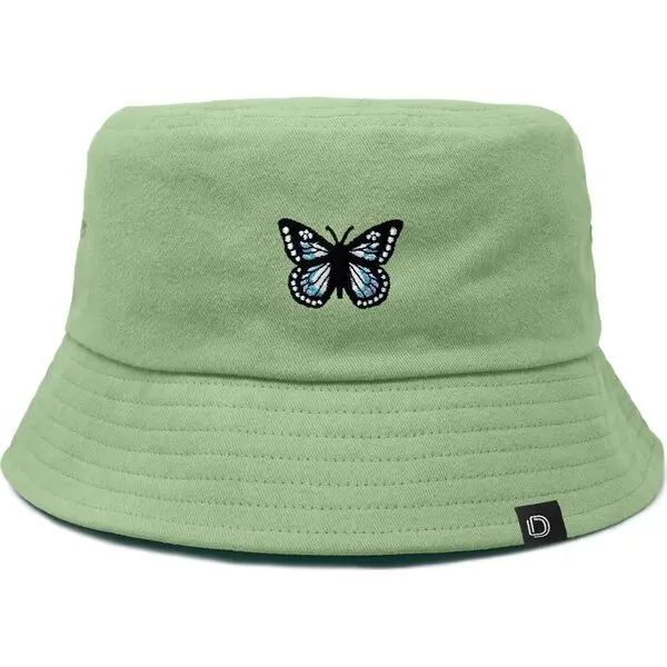 DALIX Butterfly Bucket Hat - Turf Green