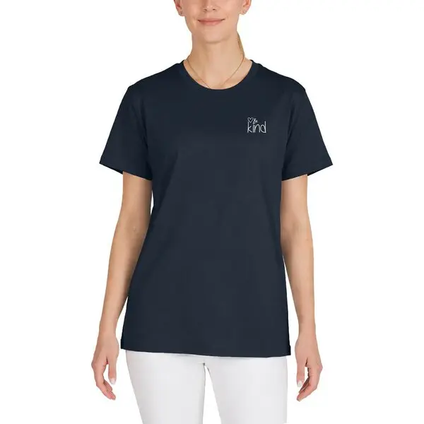 DALIX Relaxed Jersey Tee - Navy Blue