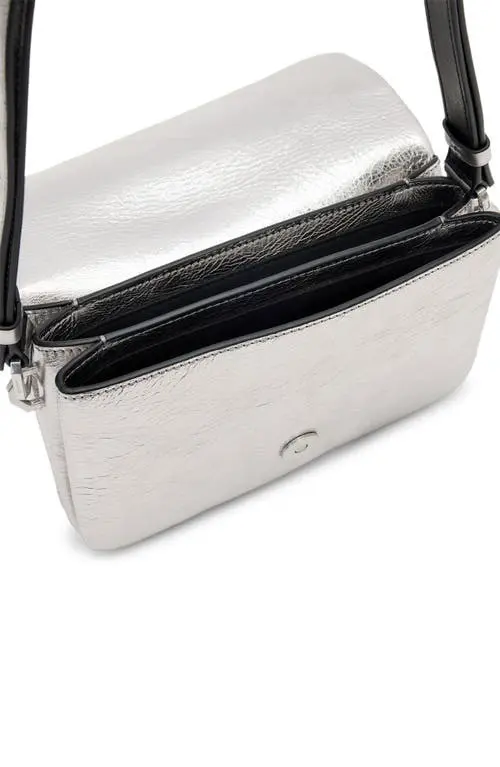 ALLSAINTS Jupiter Metallic Leather Crossbody Bag