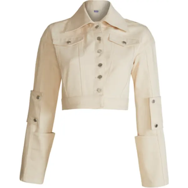 JENDUE Davidson Cross Jacket - Ecru
