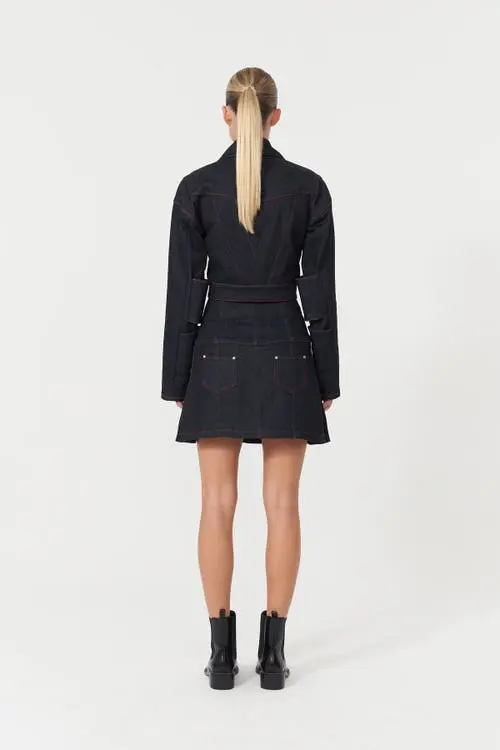 JENDUE Davidson Cross Jacket - Ecru