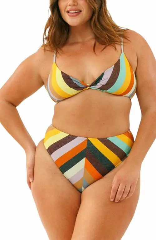 BILIBLOND Bikini Bottom Rocky 70's Stripes - Colorful Lurex