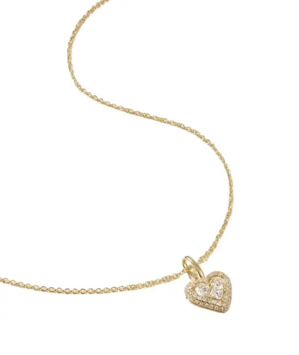 STONE AND STRAND Piece Of My Heart Sparkle 14-karat Diamond Necklace - Gold