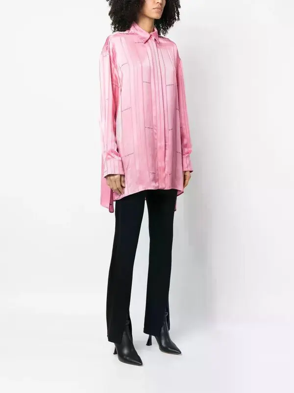 Givenchy Logo-jacquard Striped Shirt