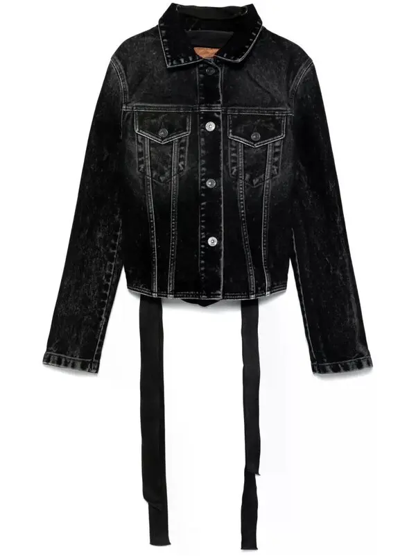 Balenciaga Lace-up Denim Jacket
