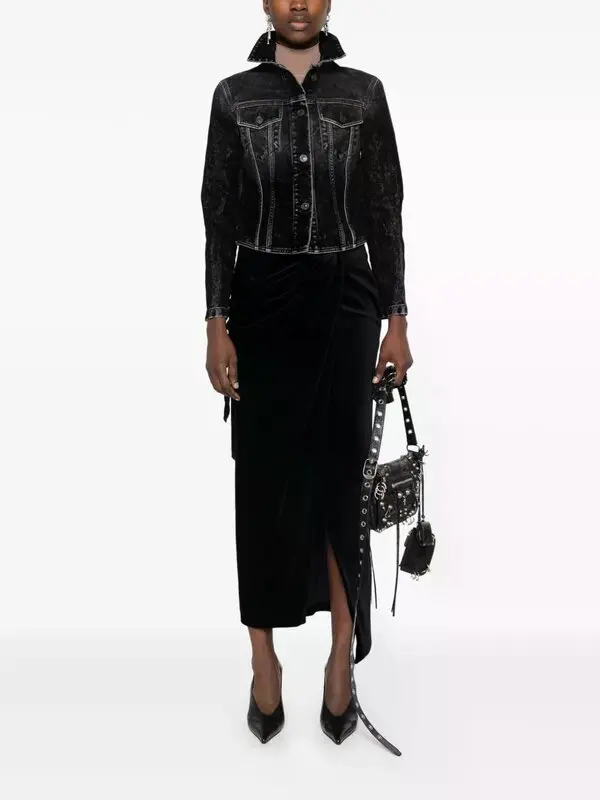 Balenciaga Lace-up Denim Jacket