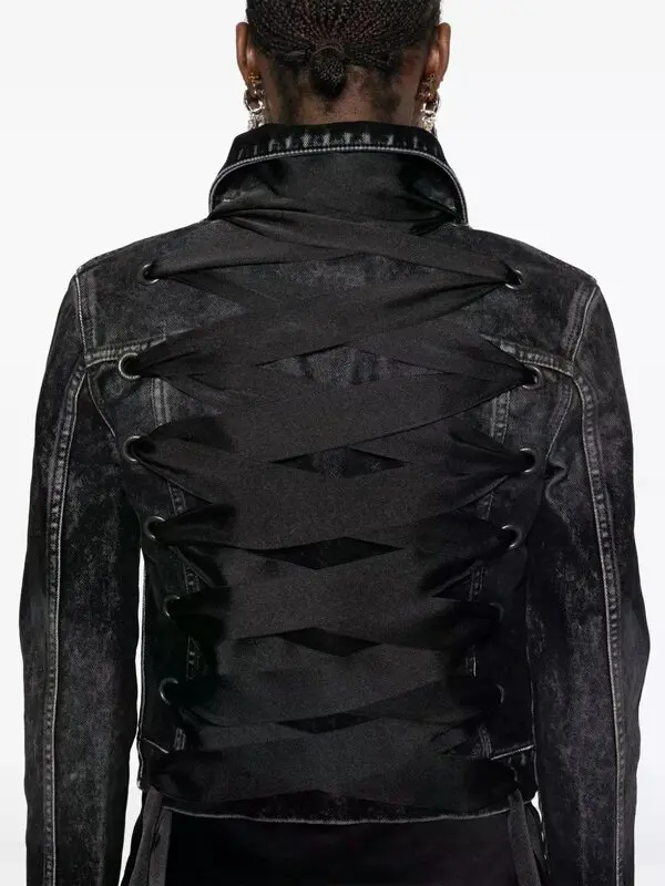 Balenciaga Lace-up Denim Jacket