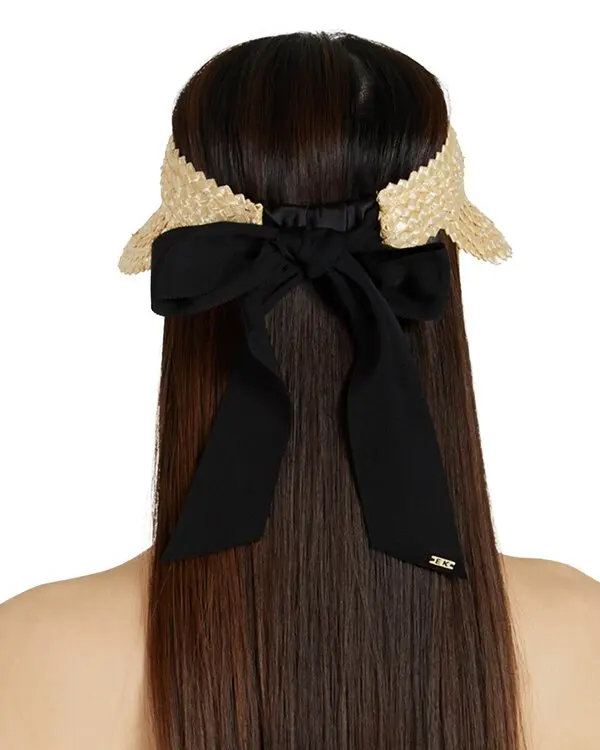Eugenia Kim Ricky Straw Visor - Natural