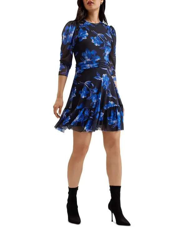 Ted Baker London Carmall Gathered Mini Dress
