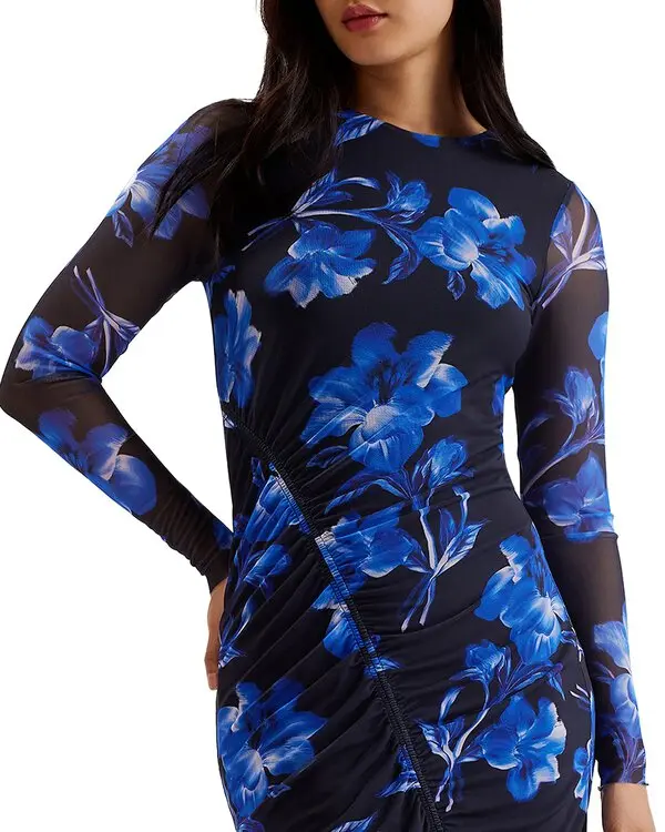 Ted Baker London Marliyy Floral Ruched Midi Dress