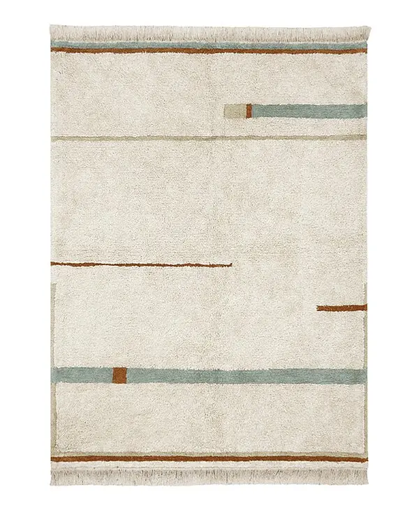 LORENA CANALS Washable Lanes Area Rug, 4'7 X 6'7 - Natural