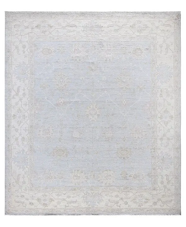 Bloomingdale'S Oushak M1999 Area Rug, 8'2 X 9'6 - Light/blue