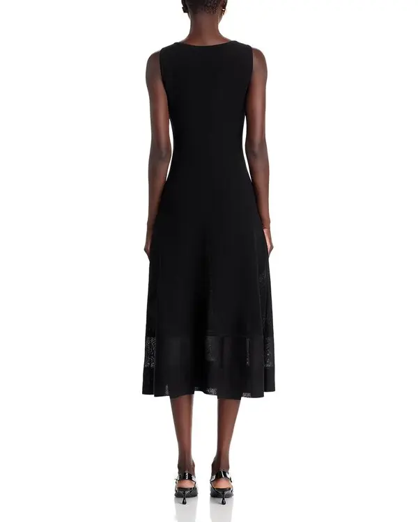 Misook Fit & Flare Midi Dress