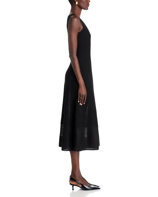 Misook Fit & Flare Midi Dress