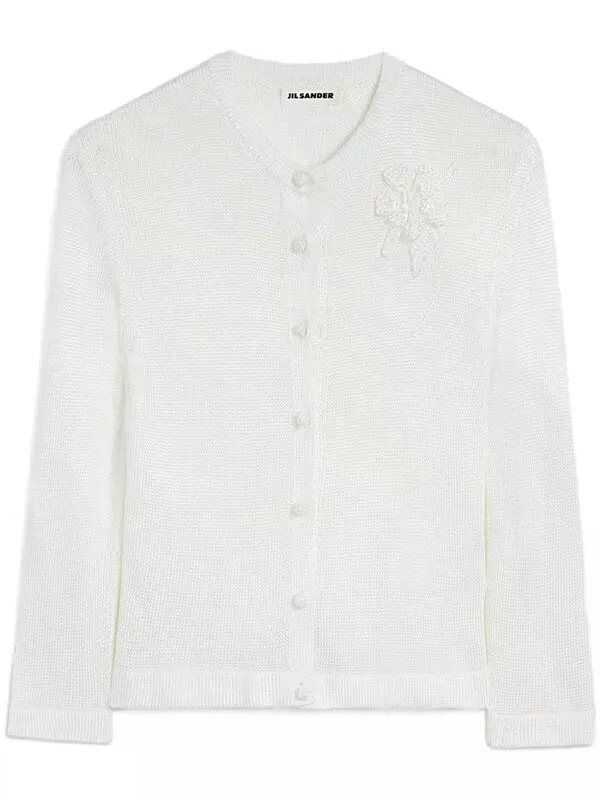 JIL SANDER Embroidered Cardigan