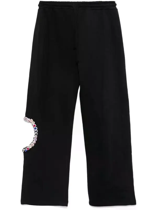 LOULOU Rhinestone-embellished Track Pants