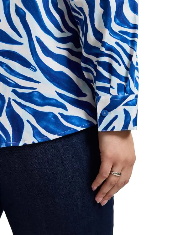 Foxcroft Zoey Long Sleeve Zebra Shirt
