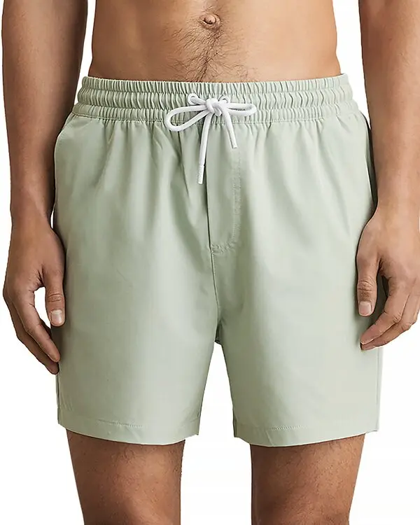 REISS Cliff Plain 4.9 Swim Shorts - Mint Green