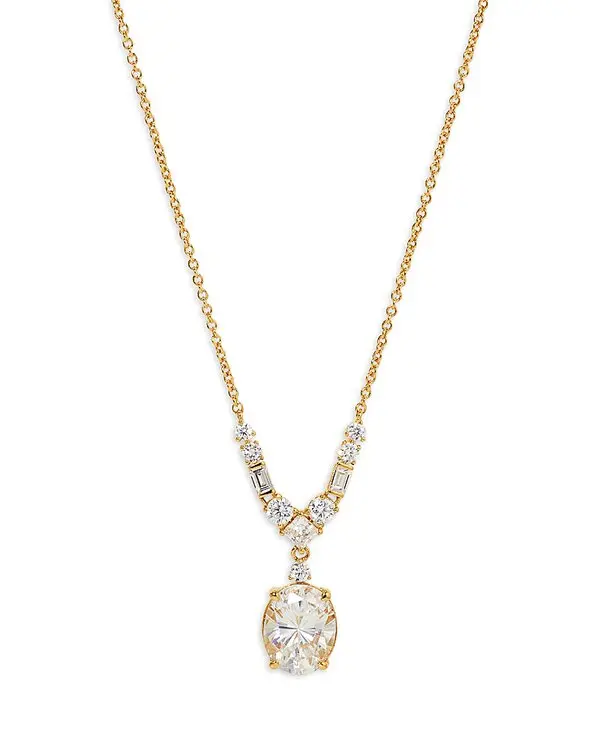 Nadri Cubic Zirconia Pendant Necklace - Gold