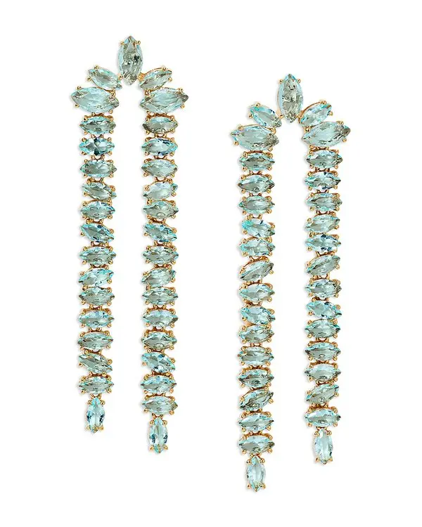 Nadri Palm Springs Stone Drop Earrings - Blue