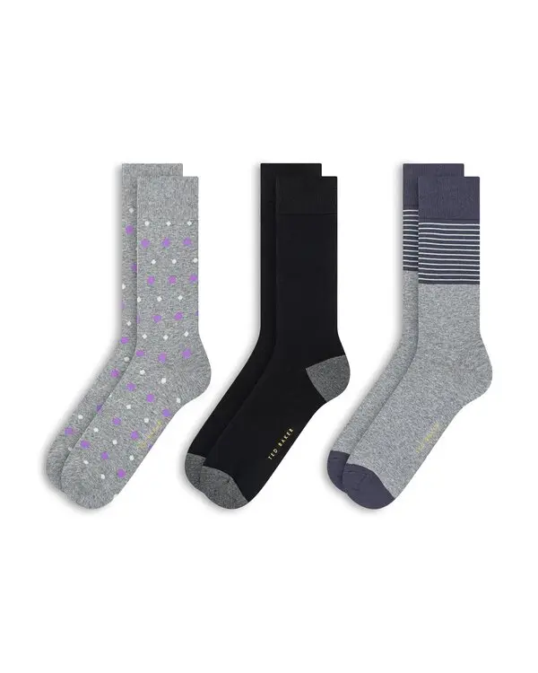 Ted Baker London Crew Socks Pack - Black