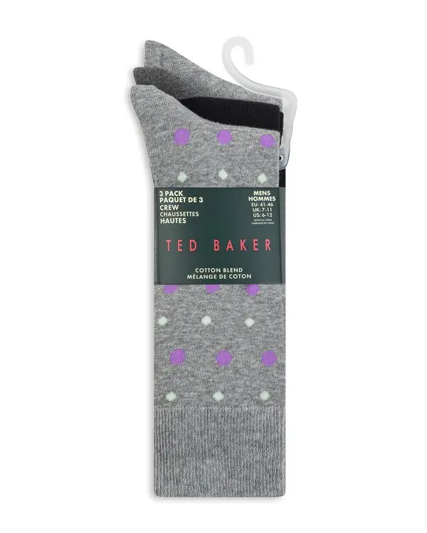 Ted Baker London Crew Socks Pack - Black