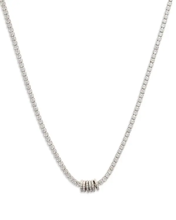 Shashi Gaia Tennis Necklace - Silver