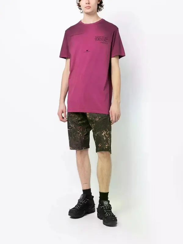 ISO.POETISM Abstract-print Knee-length Shorts