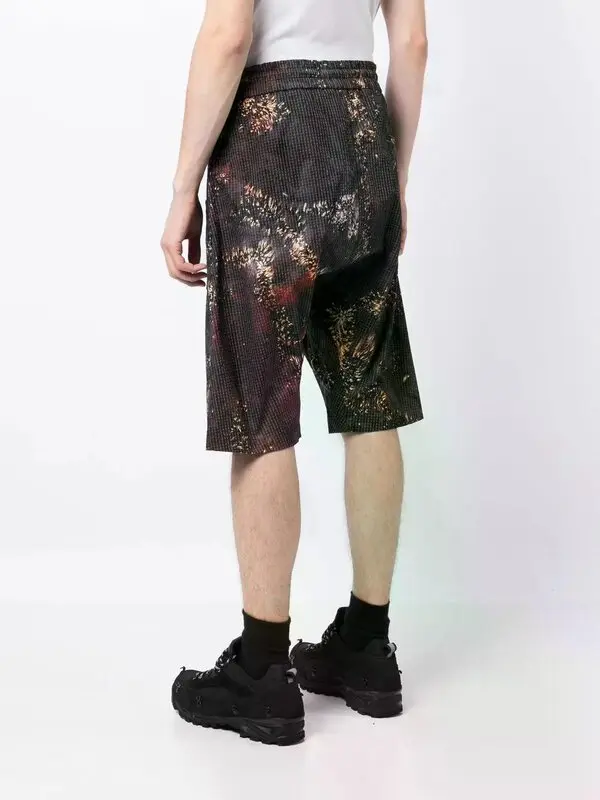 ISO.POETISM Abstract-print Knee-length Shorts