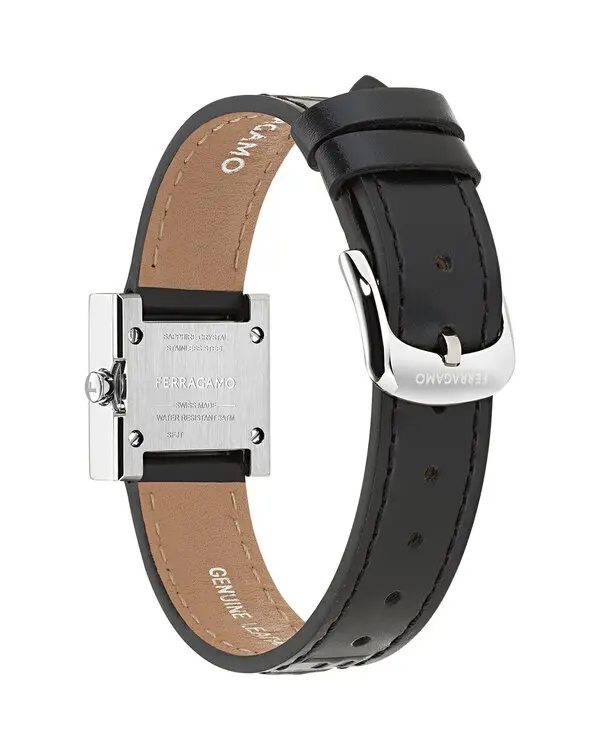 FERRAGAMO Portrait Watch, 20mm - Black/black
