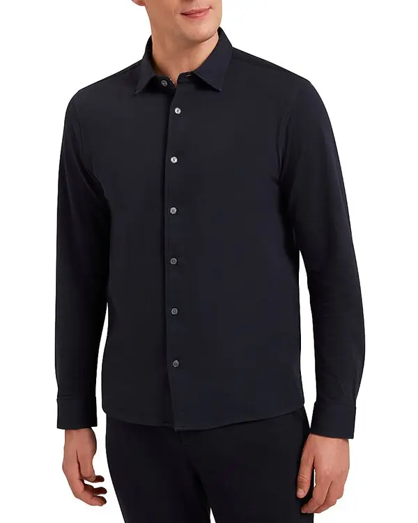 Ted Baker London Luckey Button Front Shirt - Navy