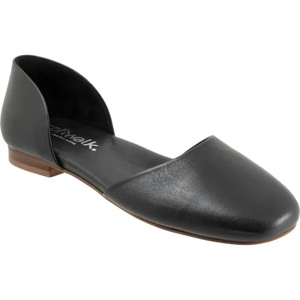 Softwalk Kamari D'orsay Flat - Black