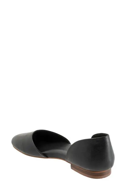 Softwalk Kamari D'orsay Flat - Black