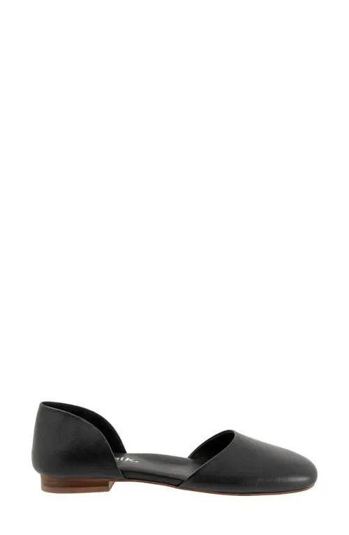 Softwalk Kamari D'orsay Flat - Black