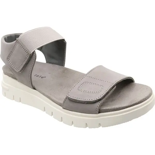 DAVID TATE Papaya Leather Slingback Sandal - Gray
