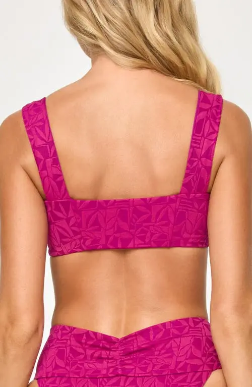 L*Space Marlee Jacquard Bikini Top - Berry