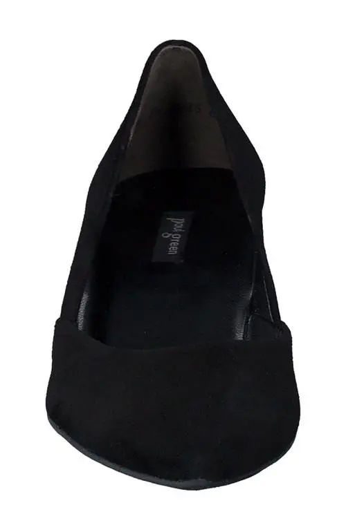 Paul Green Witt Pointed Toe Pump - Black Suede