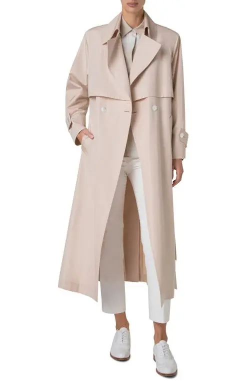 Akris Haider Silk Taffeta Trench Coat
