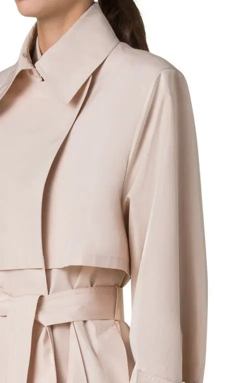 Akris Haider Silk Taffeta Trench Coat