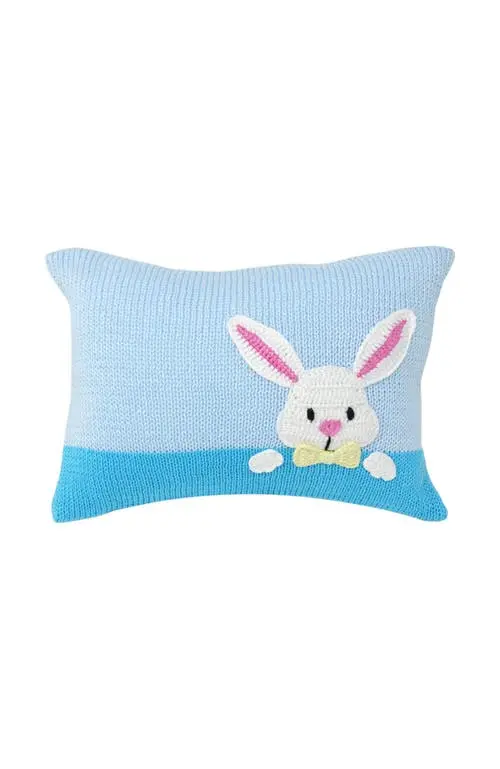 MELANGE COLLECTION Bunny Peekaboo Mini Pillow - Blue