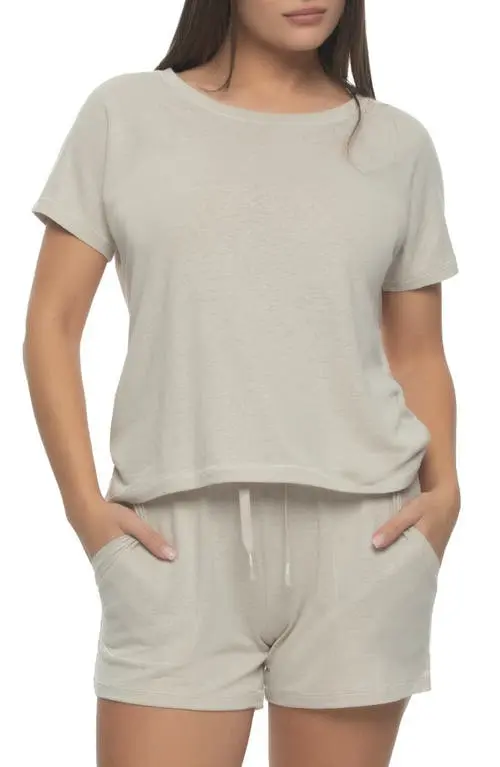 Felina Lauren Short Pajamas - Pumice Stone