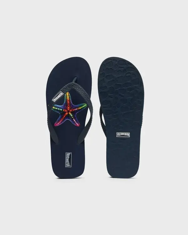 Vilebrequin Disco Stars Flip-flops - Blue