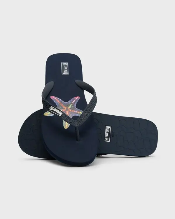 Vilebrequin Disco Stars Flip-flops - Blue