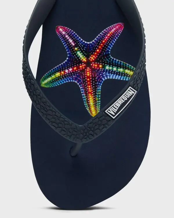 Vilebrequin Disco Stars Flip-flops - Blue