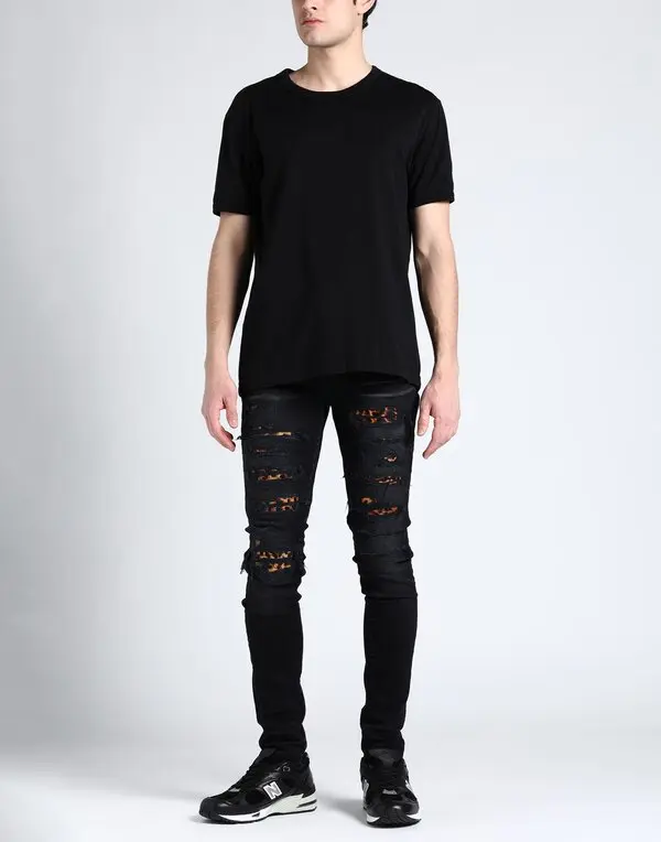 Amiri Slim Fit Distressed Jeans - Black