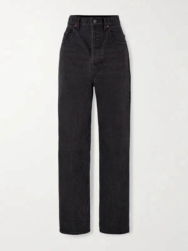 Saint Laurent High-rise Tapered Jeans