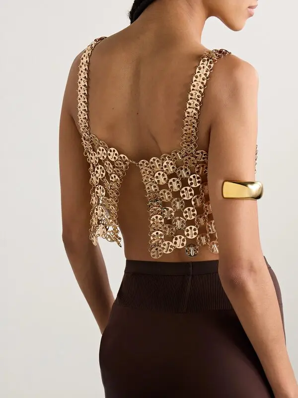 Rabanne Cropped Chainmail Tank