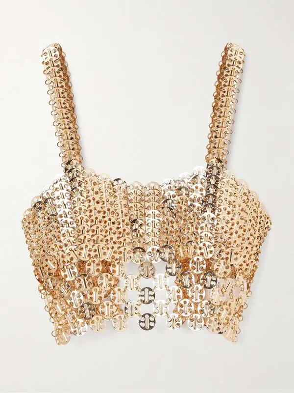 Rabanne Cropped Chainmail Tank