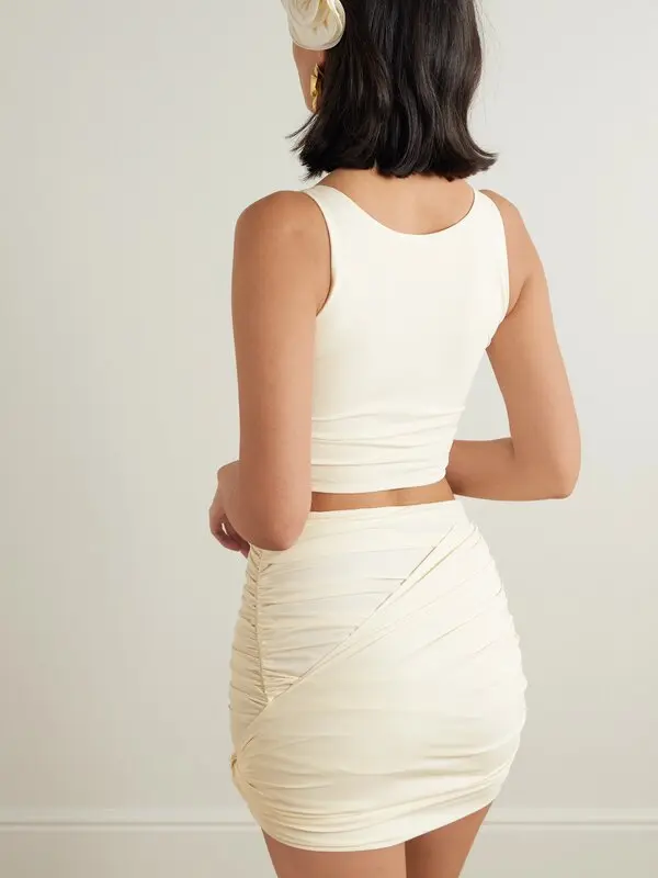 Magda Butrym Appliquéd Bikini Top - Neutrals